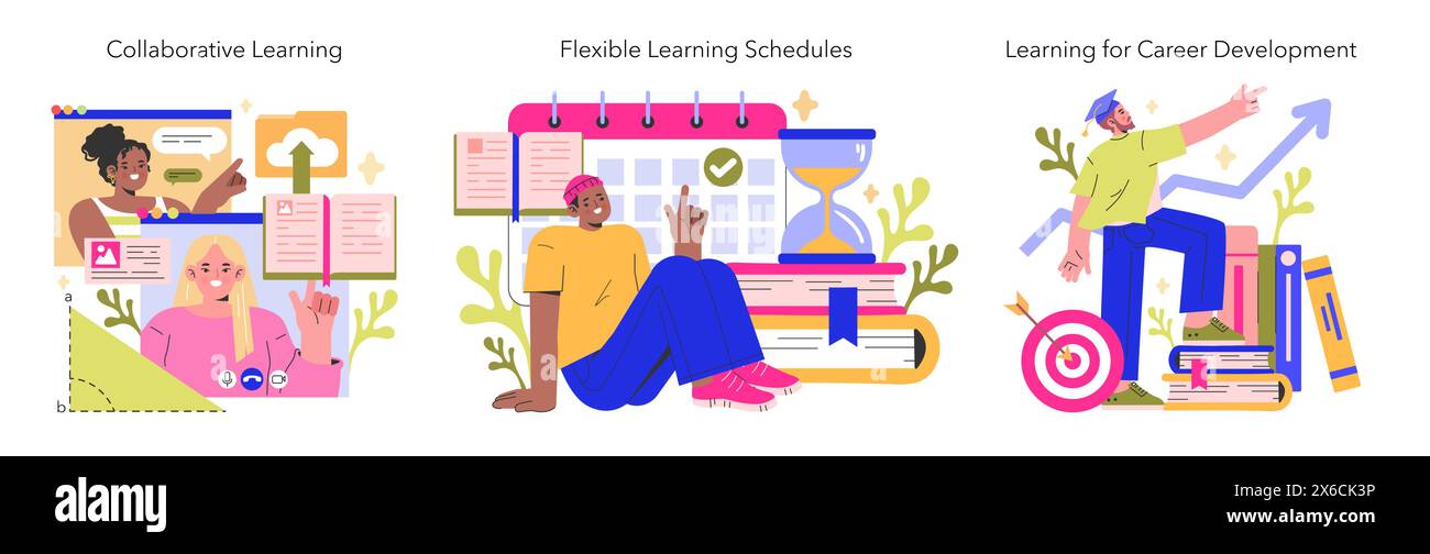 Digital Learning trio Showcasing group study, time management in e ...