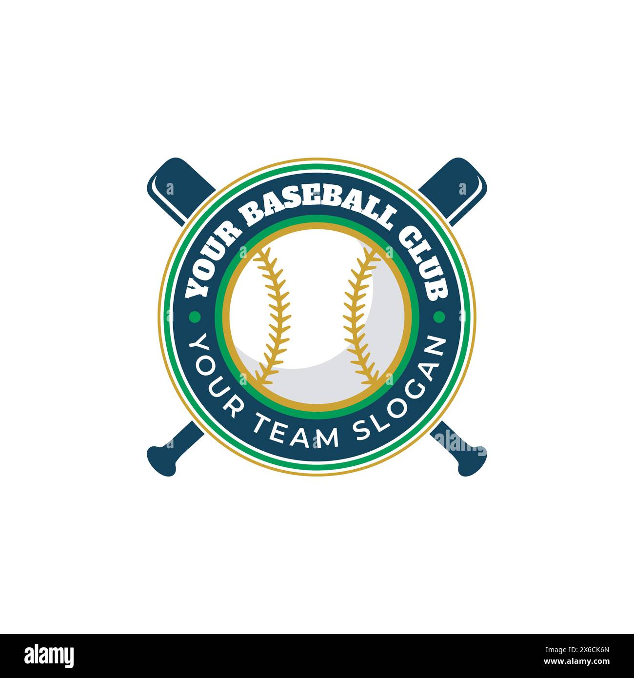 Baseball sport badge logo design template. Vector illustration of ...