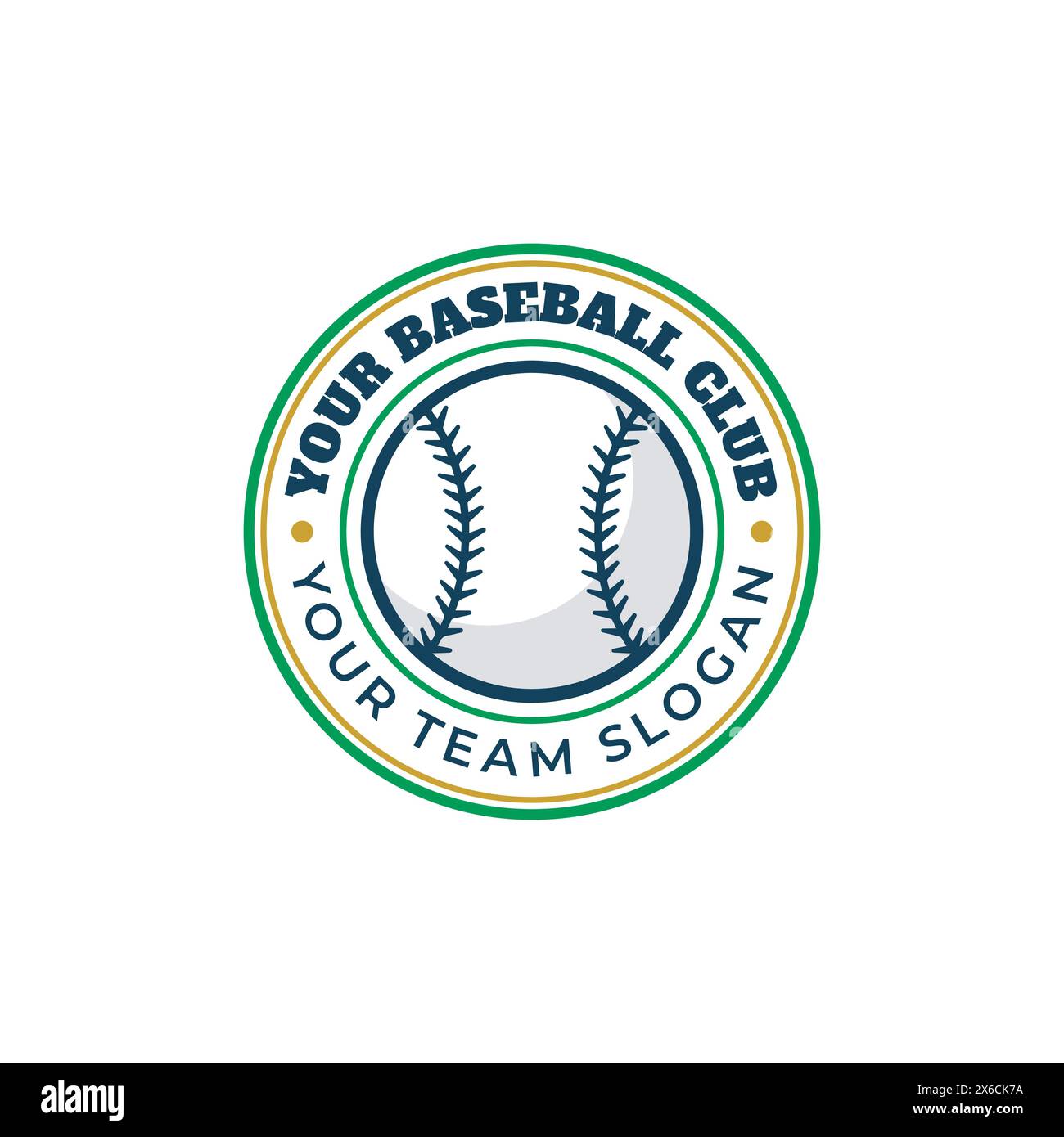 Baseball sport badge logo design template. Vector illustration of ...