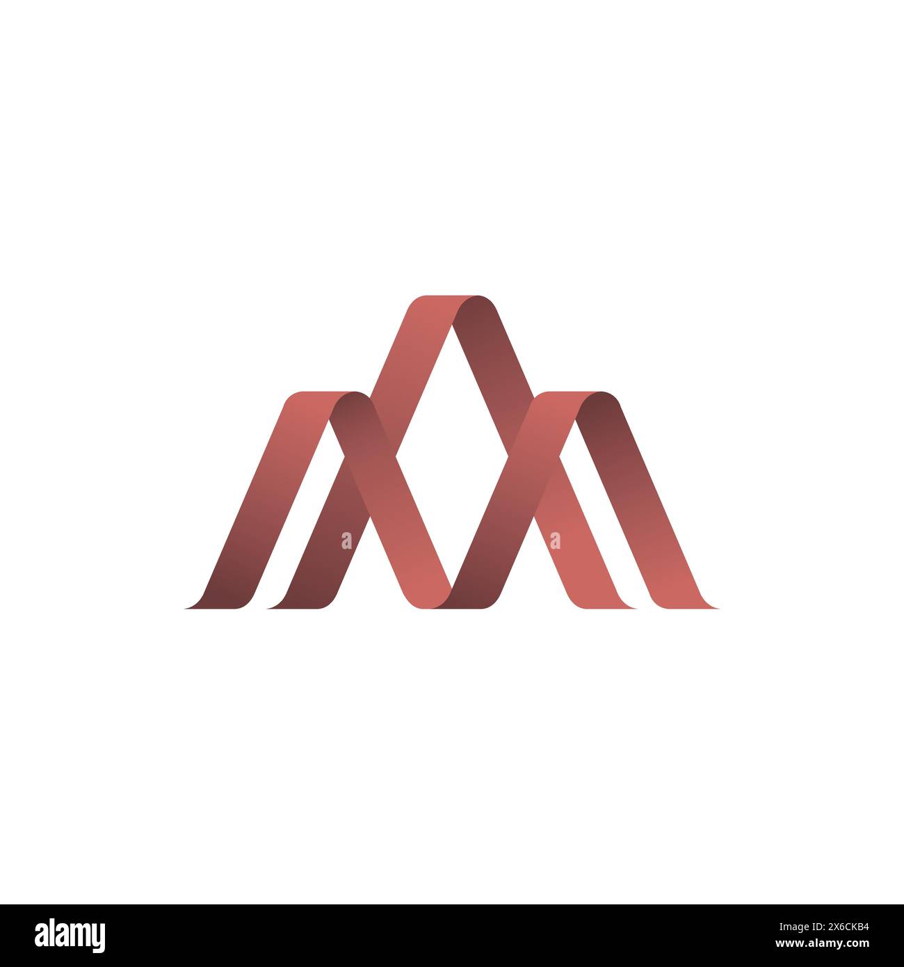 A Letter Logo for business and company identity with red color. A ...