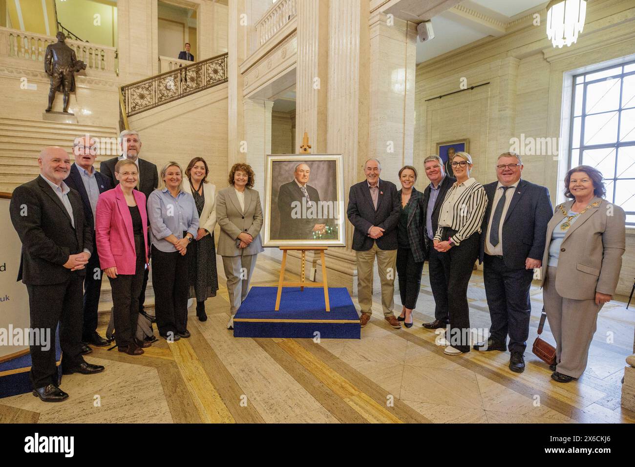 Former Stormont Assembly speaker Mitchel McLaughlin with party ...