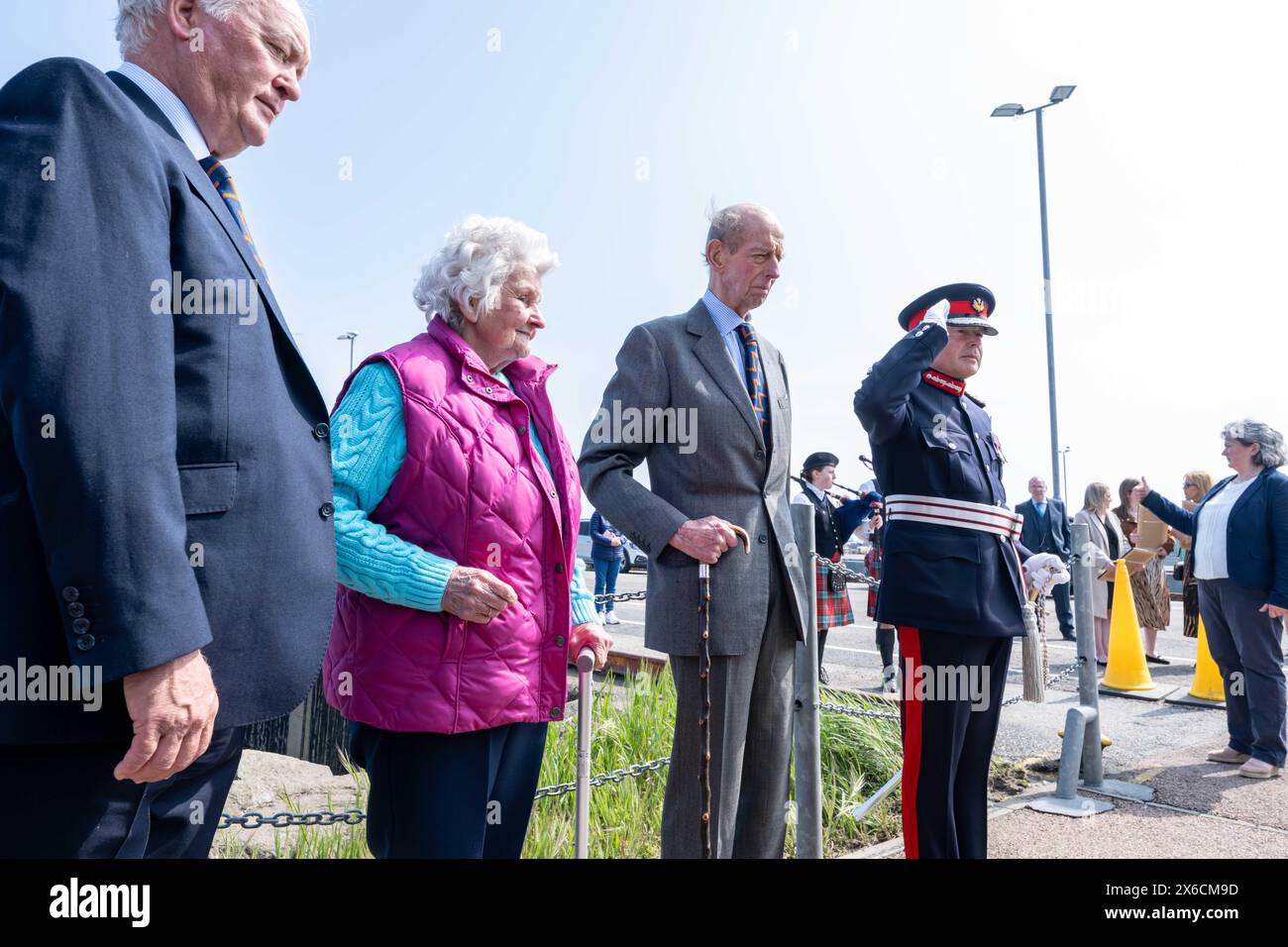 The Duke of Kent, president of the RNLI, during his visit to the ...