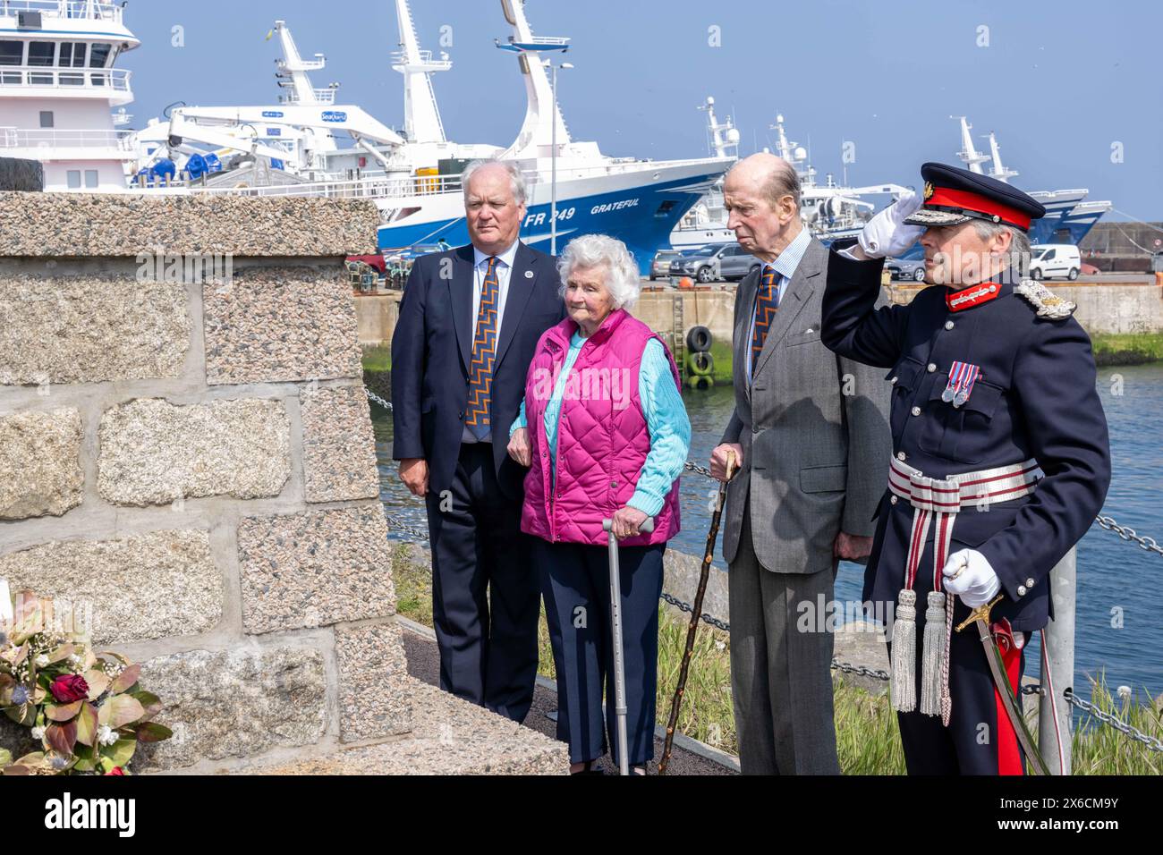 The Duke of Kent, president of the RNLI, during his visit to the ...