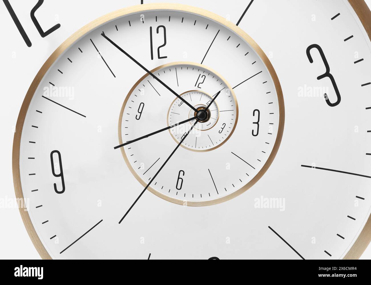 Modern white infinity time spiral hi-res stock photography and images ...