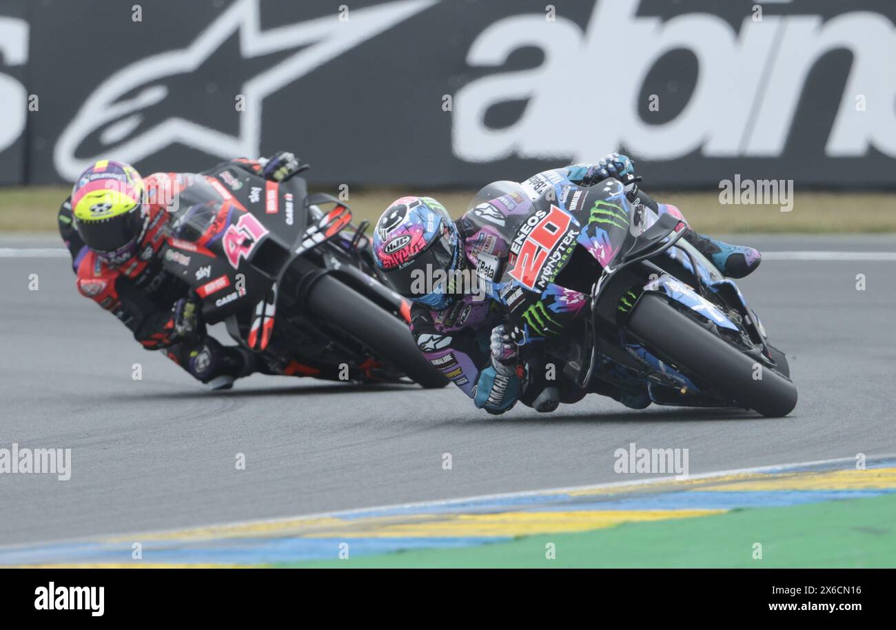 Fabio Quartararo of France #20 and Monster Energy Yamaha MotoGP, left ...