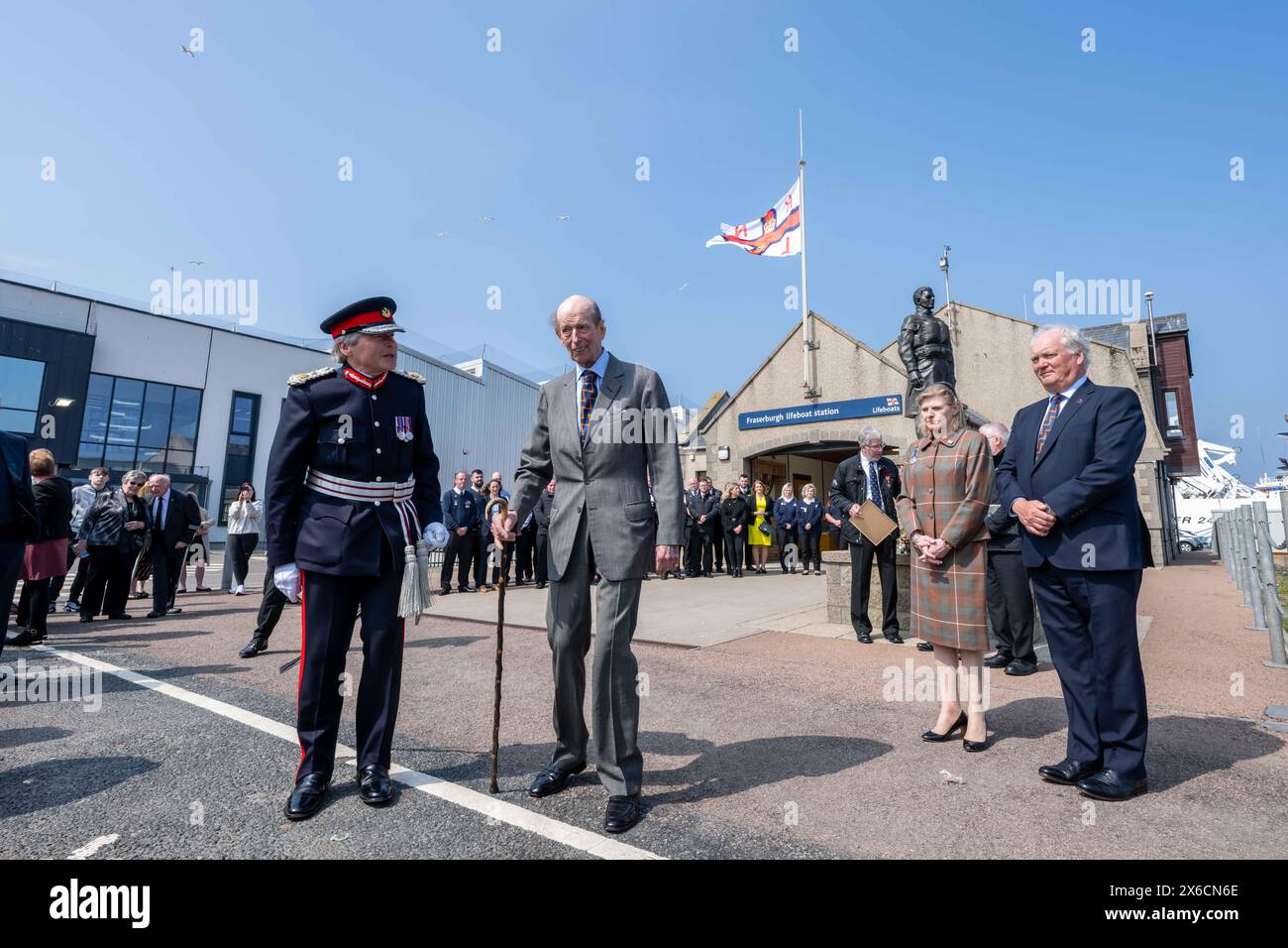 The Duke of Kent, president of the RNLI, during his visit to the ...