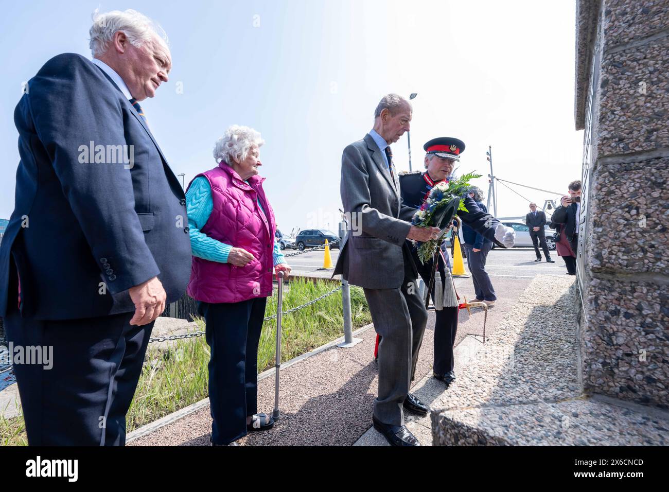 The Duke of Kent, president of the RNLI, during his visit to the ...