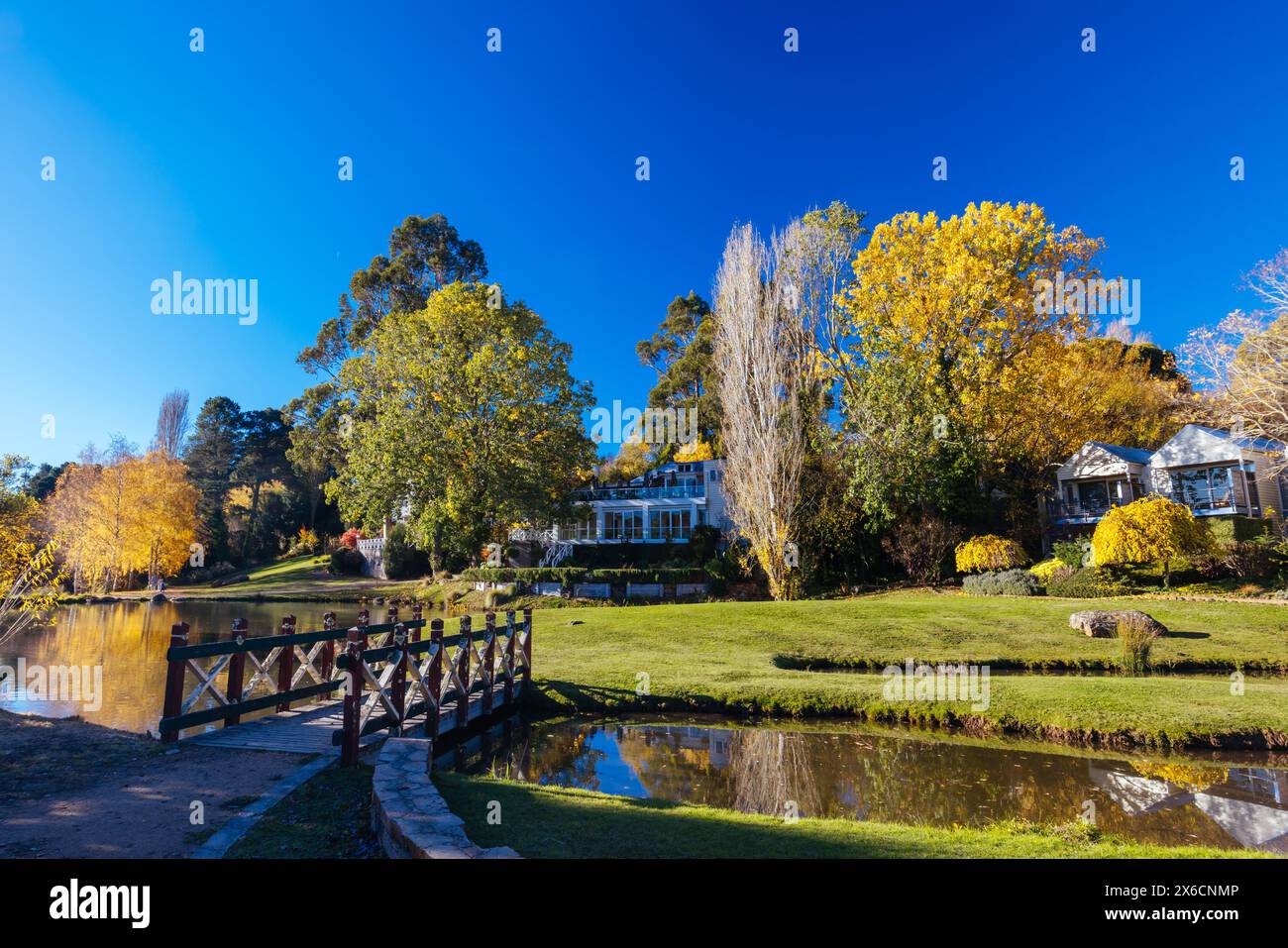 DAYLESFORD, AUSTRALIA - MAY 12 2024: Landscape around Lake Daylesford ...
