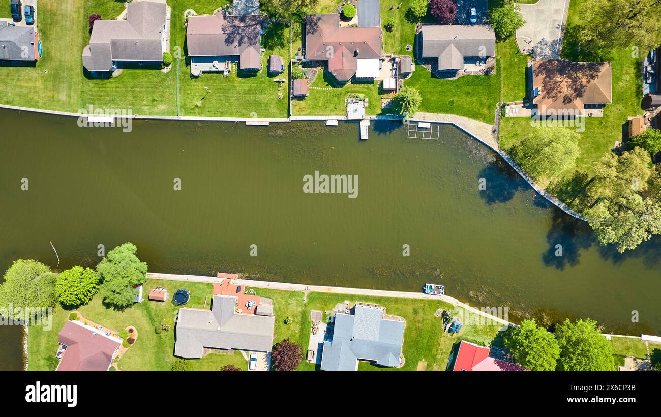 Serene suburban aerial view wide hi-res stock photography and images ...