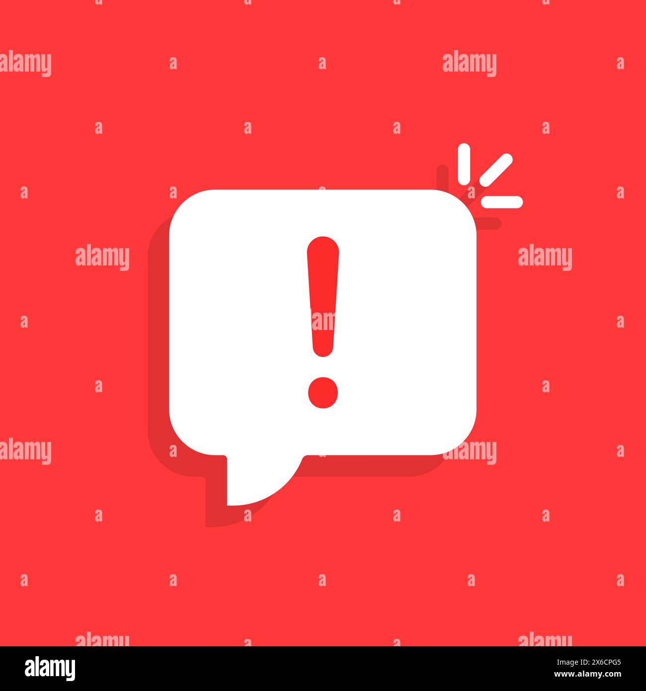 Speech bubble exclamation mark hi-res stock photography and images - Alamy