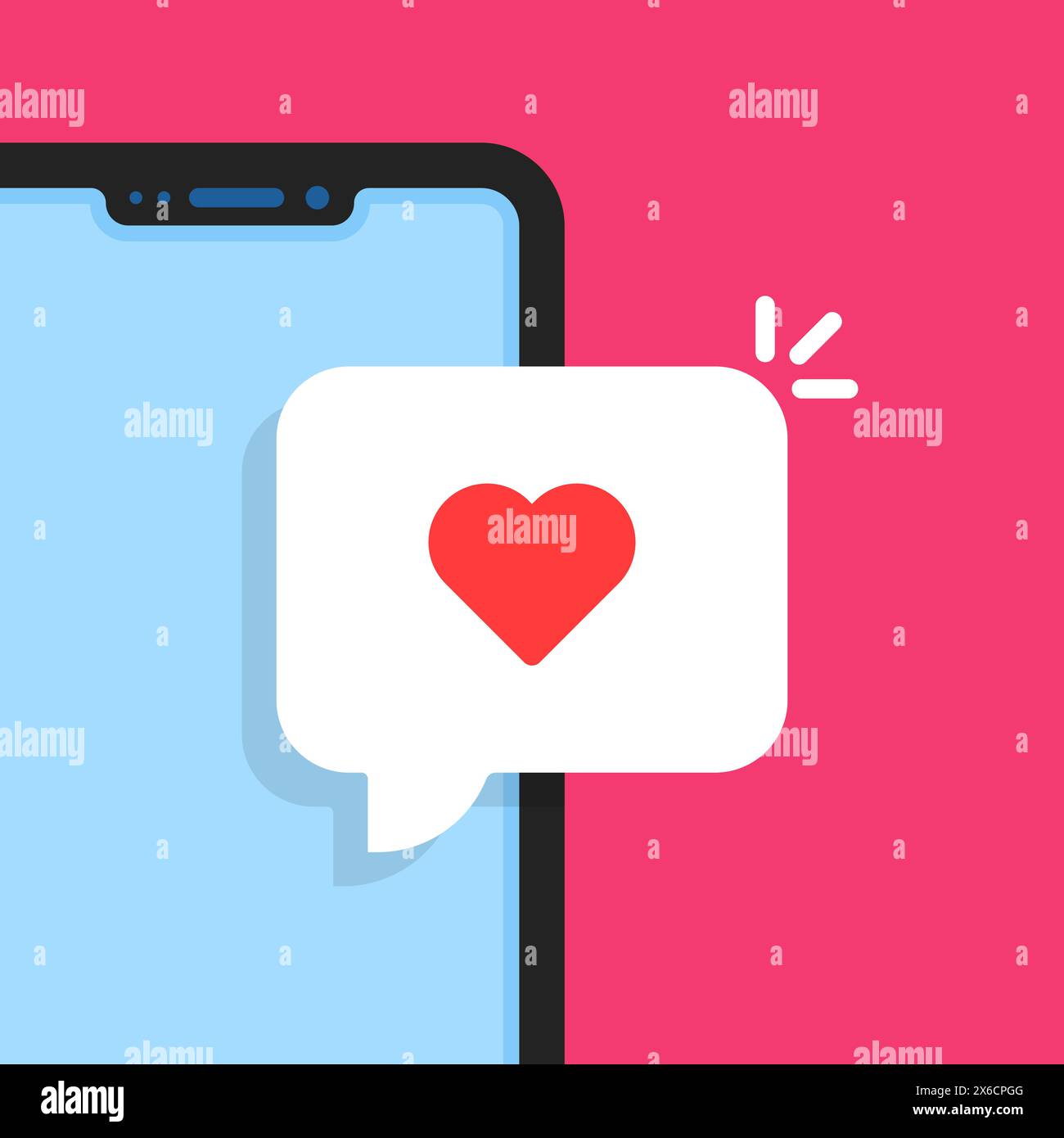 Love message bubble Stock Vector Images - Alamy