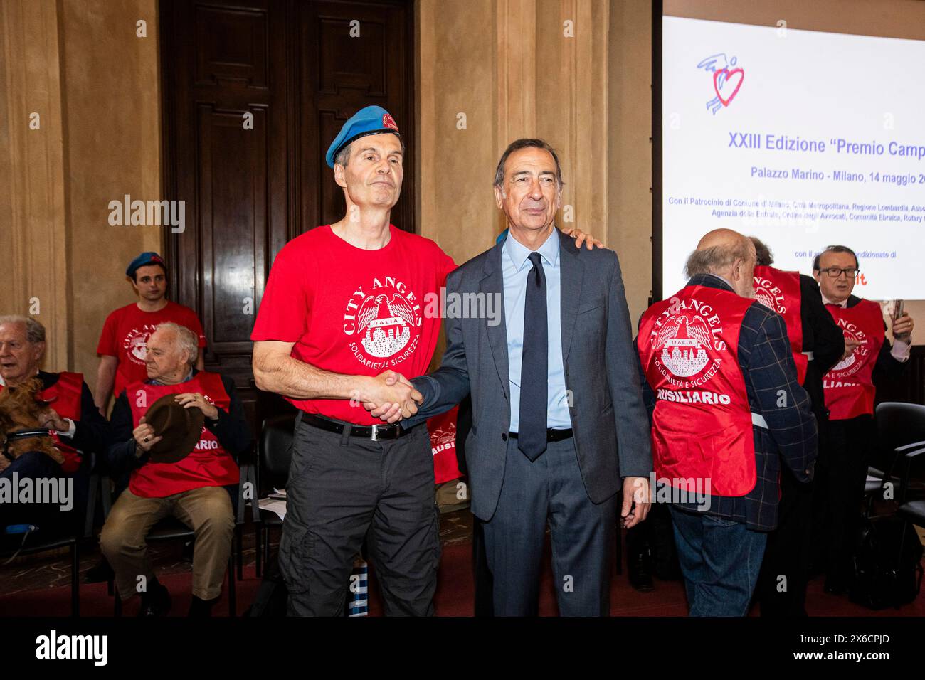 Milano, Italia. 14th May, 2024. Nella foto da sinistra verso destra ...