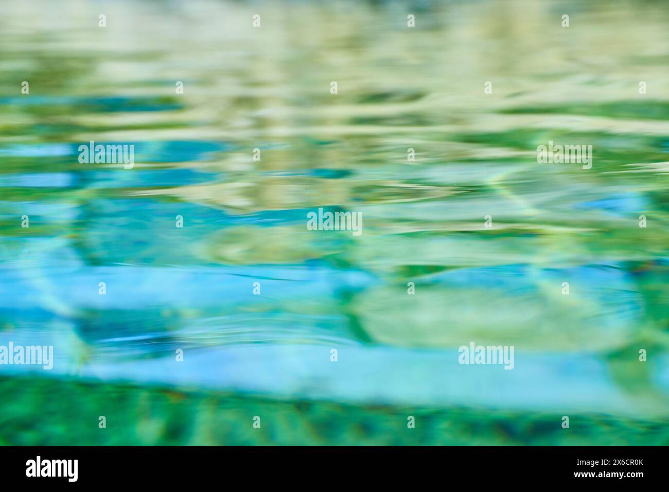 Abstract Water Reflections in Soft Light, Eye-Level Perspective Stock ...