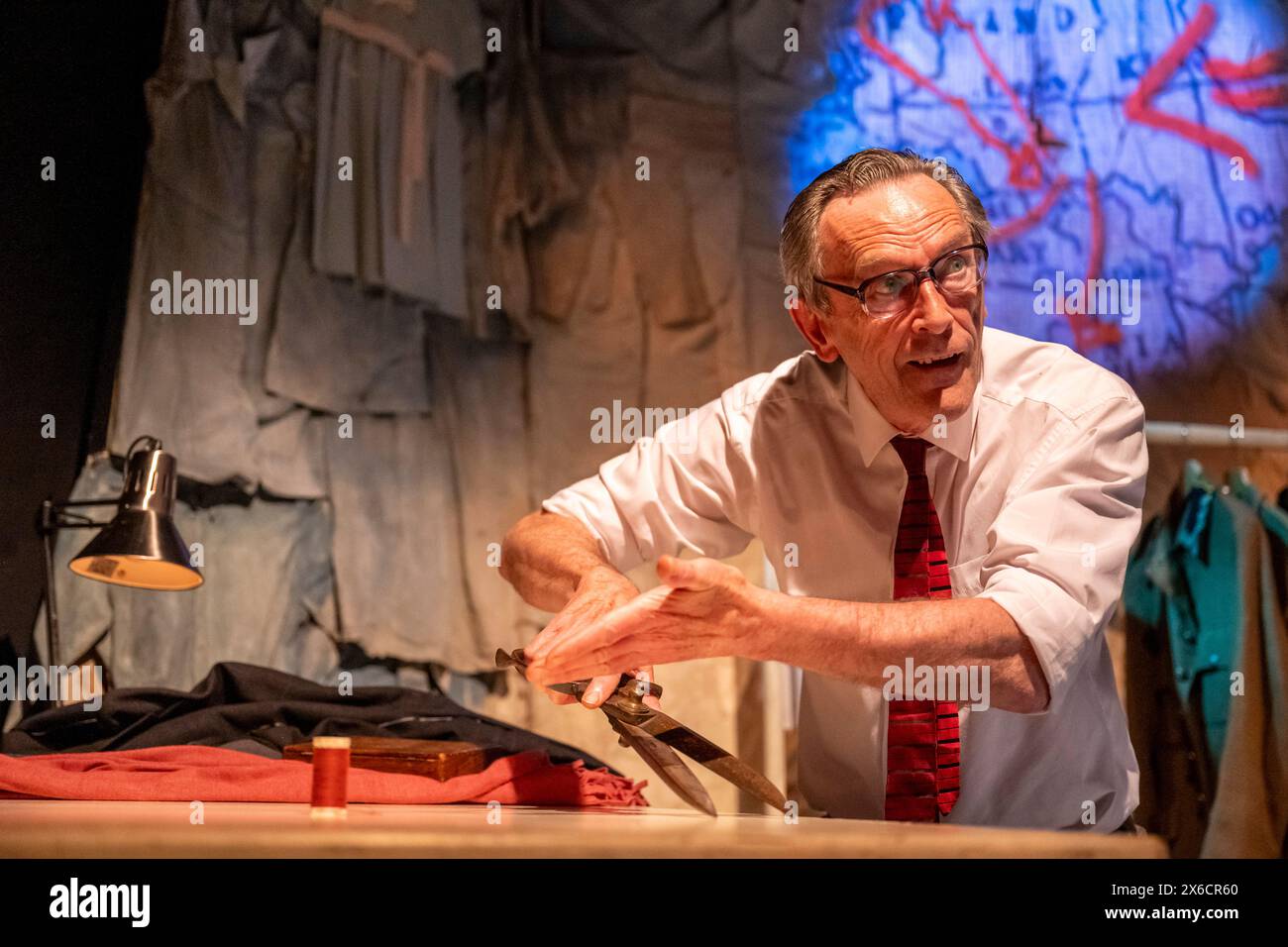 London, UK. 15 May 2024. Matthew Zajac performs at a photocall for Dogstar Theatre’s one-man ...