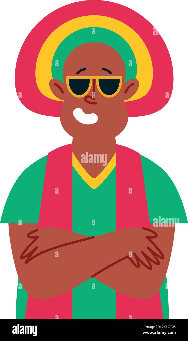 reggae man avatar isolated design Stock Vector Image & Art - Alamy