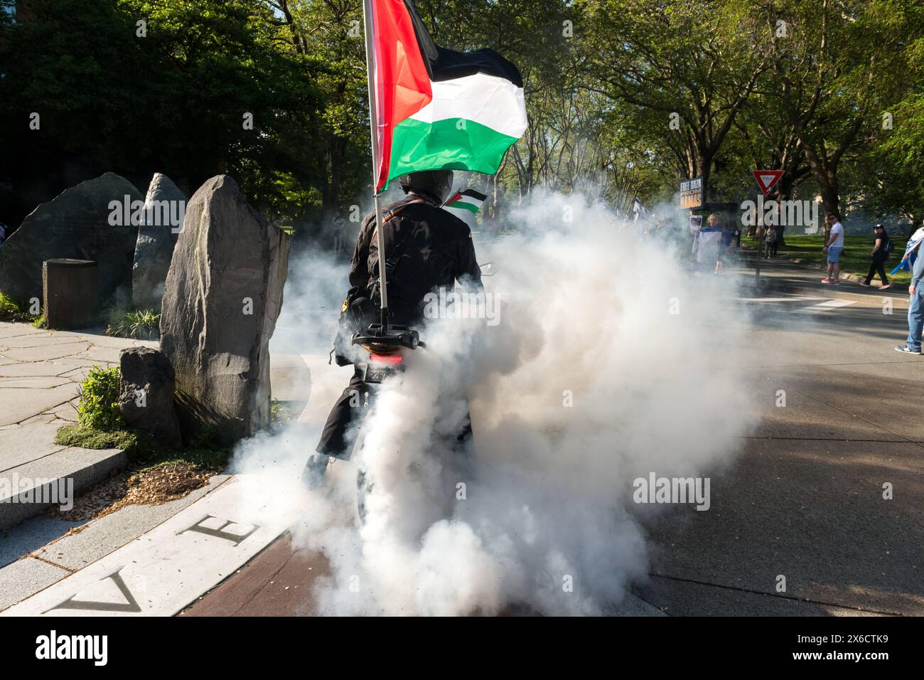 Seattle, USA. 12th May 2024. The United For Israel March gathered at ...