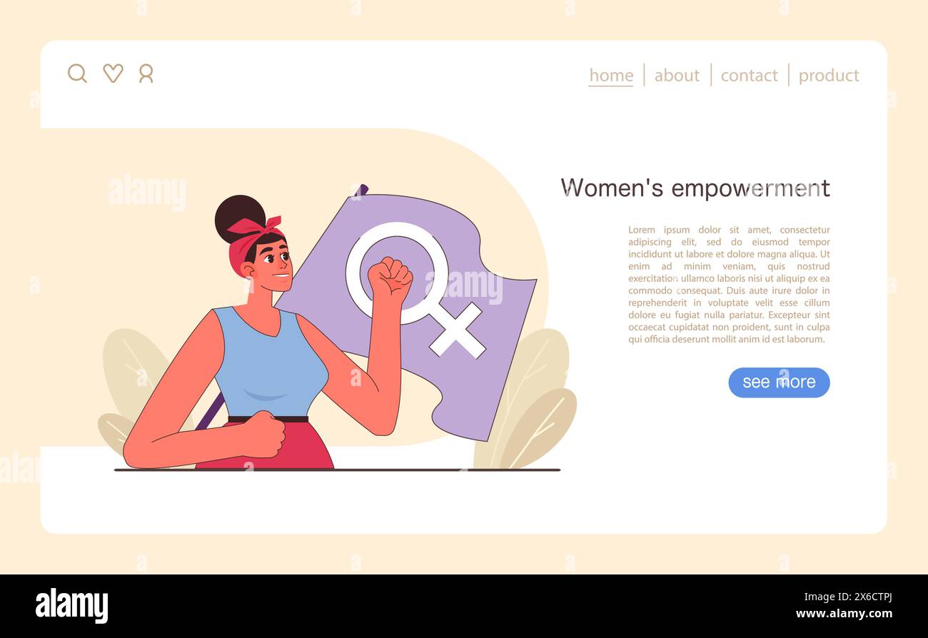 Confident woman with topknot showcasing female symbol, signifying ...