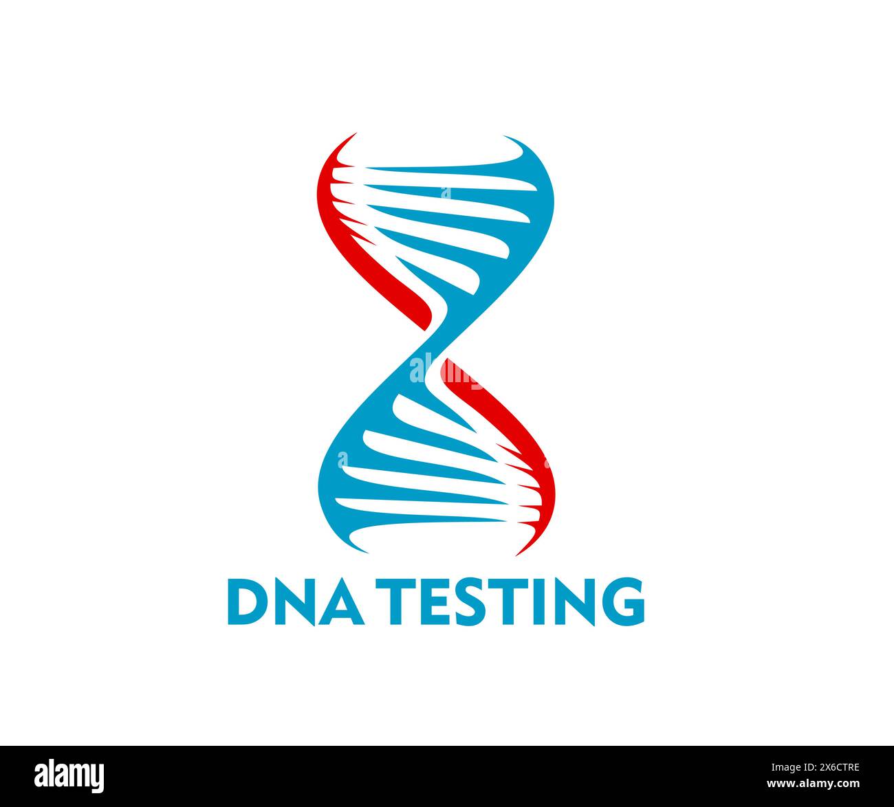 Dna helix icon, science research, gene technology. Isolated vector sign ...