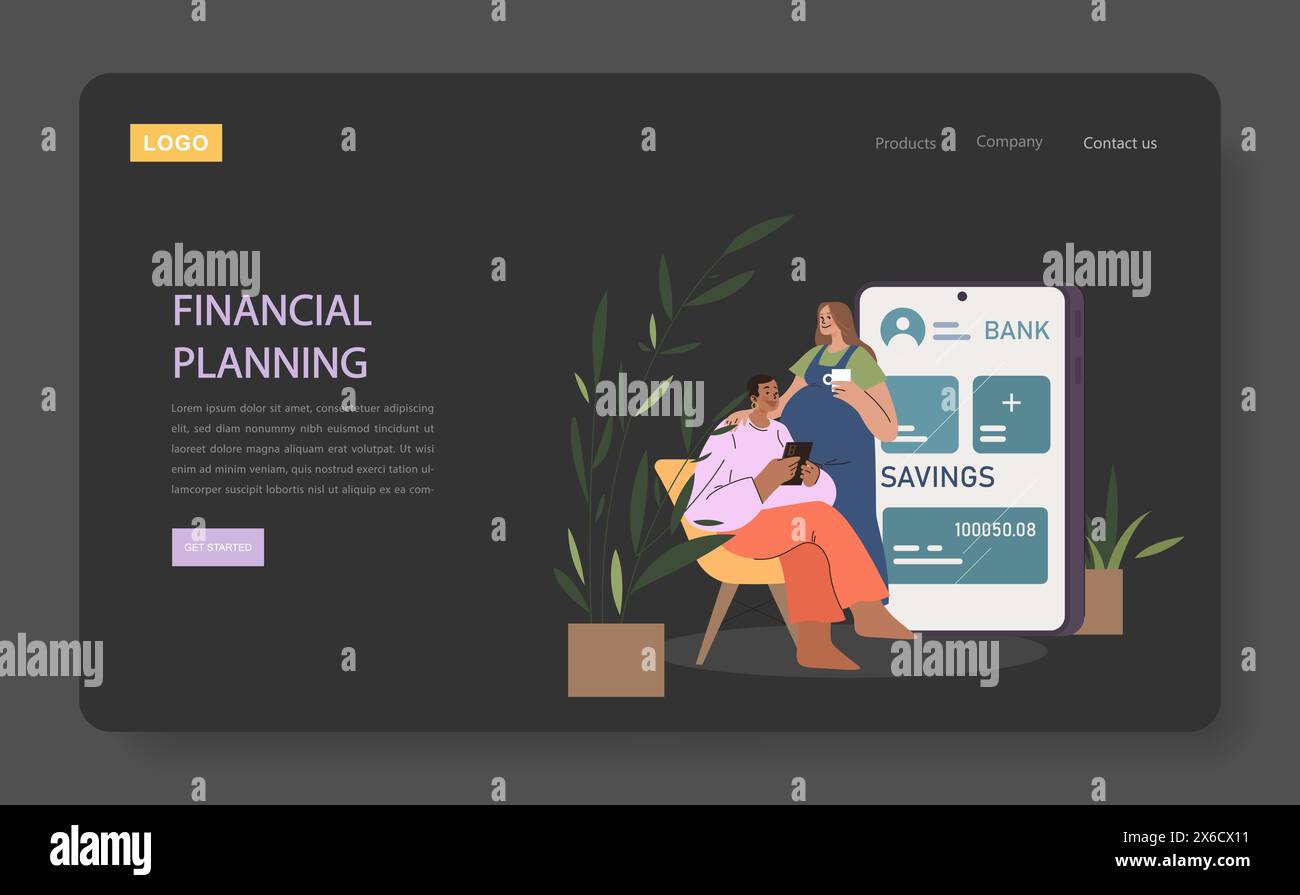 Couple financial planning engaged Stock Vector Images - Alamy