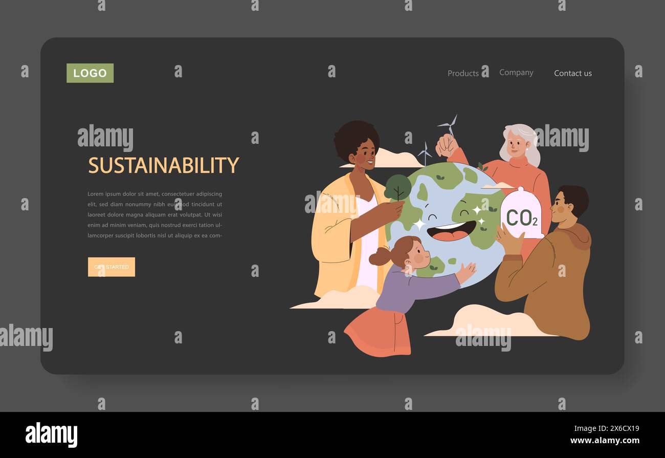 Global community embracing sustainability. Diverse individuals ...