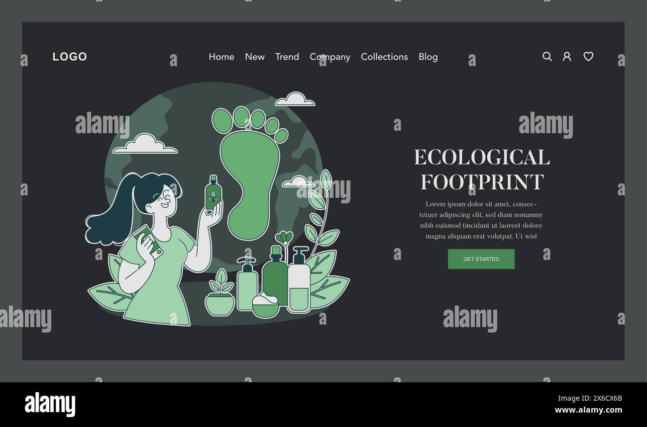 Ethical Cosmetics concept. Woman explores eco-friendly beauty products ...