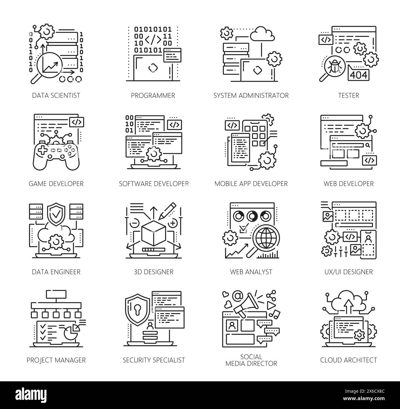 Software developers Black and White Stock Photos & Images - Alamy