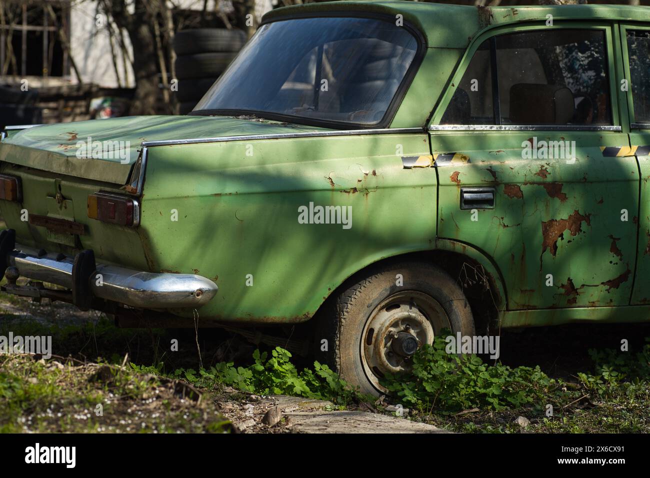 Abandoned vintage vehicle partially hi-res stock photography and images ...