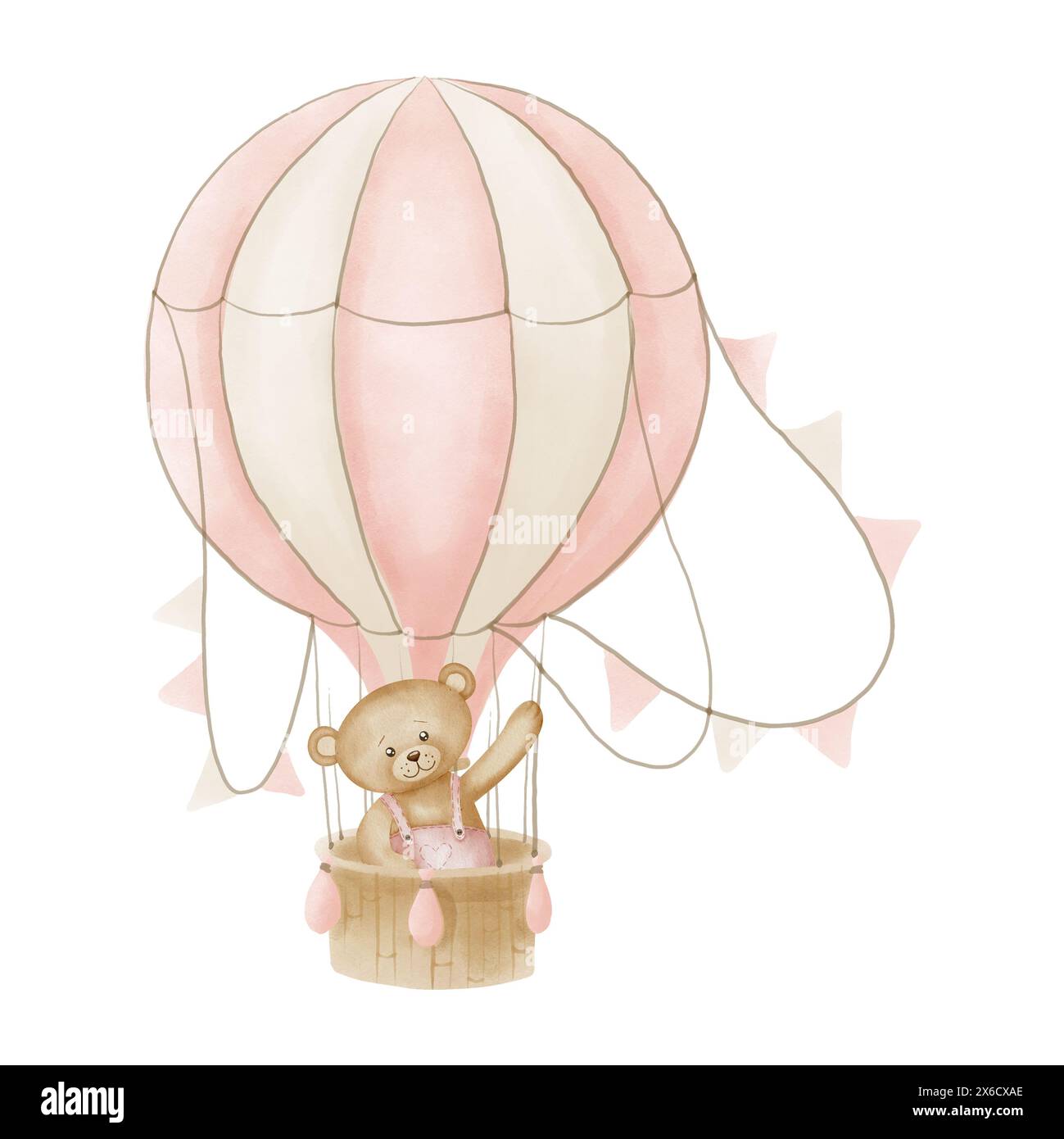 Bear Balloon Watercolor