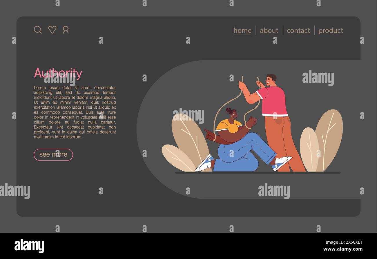 Delegation web banner or landing page dark or night mode. Task ...
