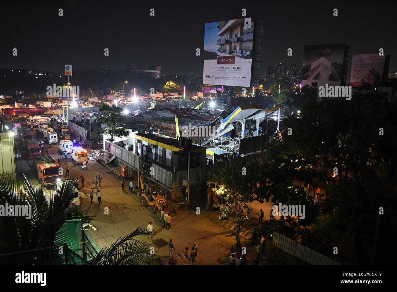Mumbai, India. 14th May, 2024. View of a petrol pump where an ...