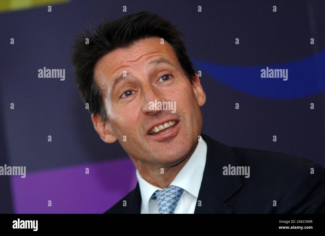 Lord Sebastian Coe president of the IAAF visits UWIC's Cyncoed Campus ...