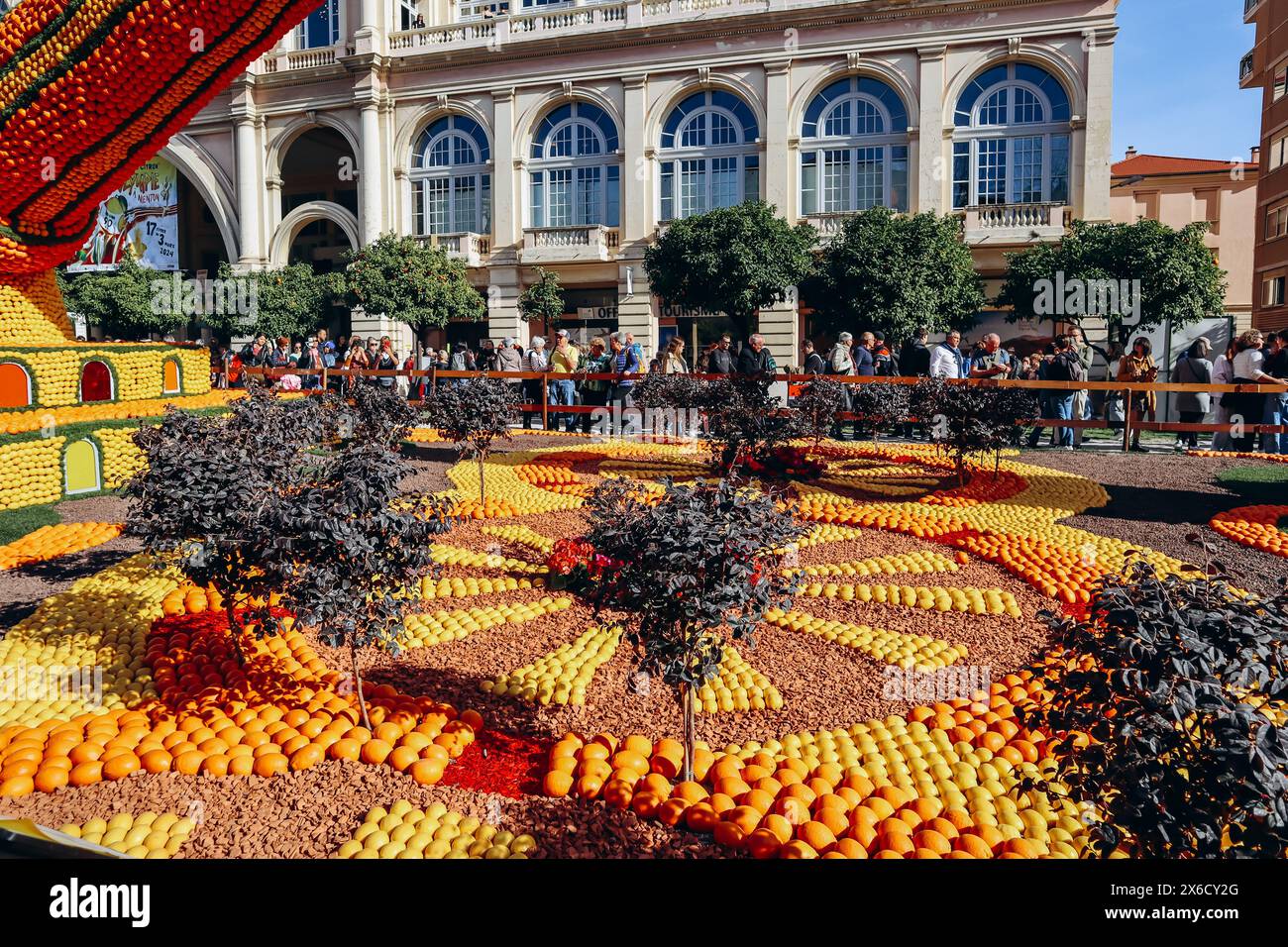 Menton, France - February 18, 2024: Opening of the "Fete du Citron ...