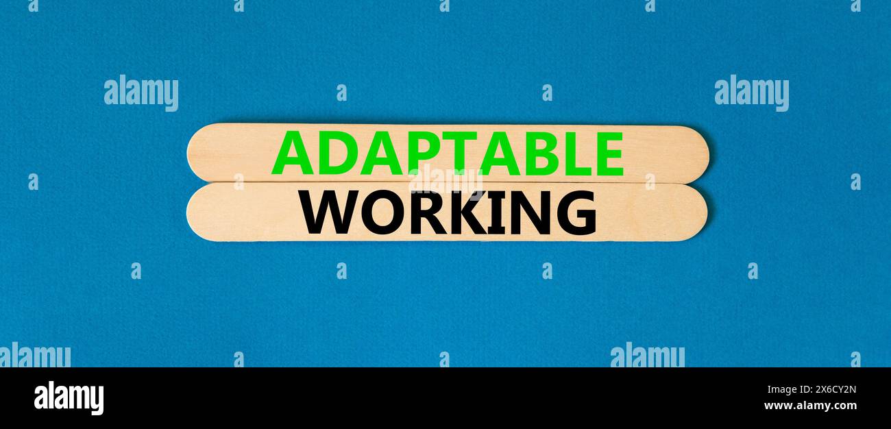 Adaptable working symbol. Concept words Adaptable working on beautiful ...
