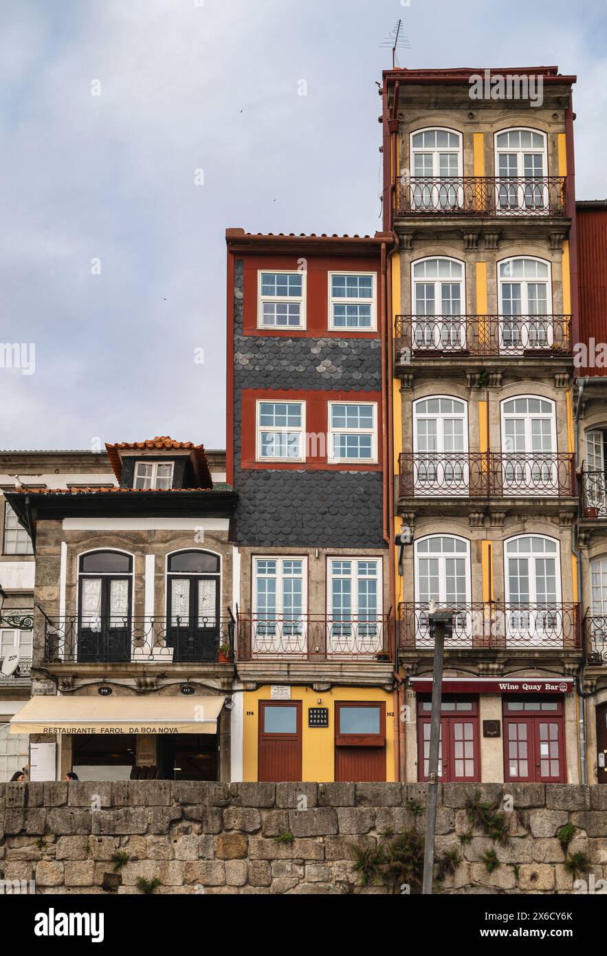 Porto, Portugal - January 21, 2024: Facade of a typical Porto house in ...