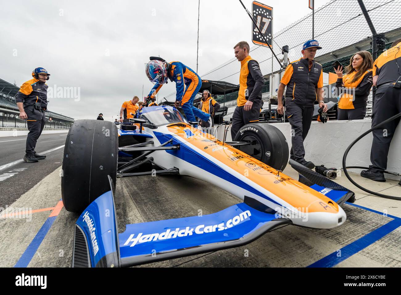 Speedway, In, USA. 14th May, 2024. KYLE LARSON (17) of Elk Grove ...