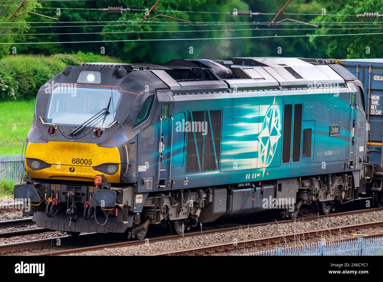 Direct Rail Services diesel class 68 locomotive named Defiant Stock ...