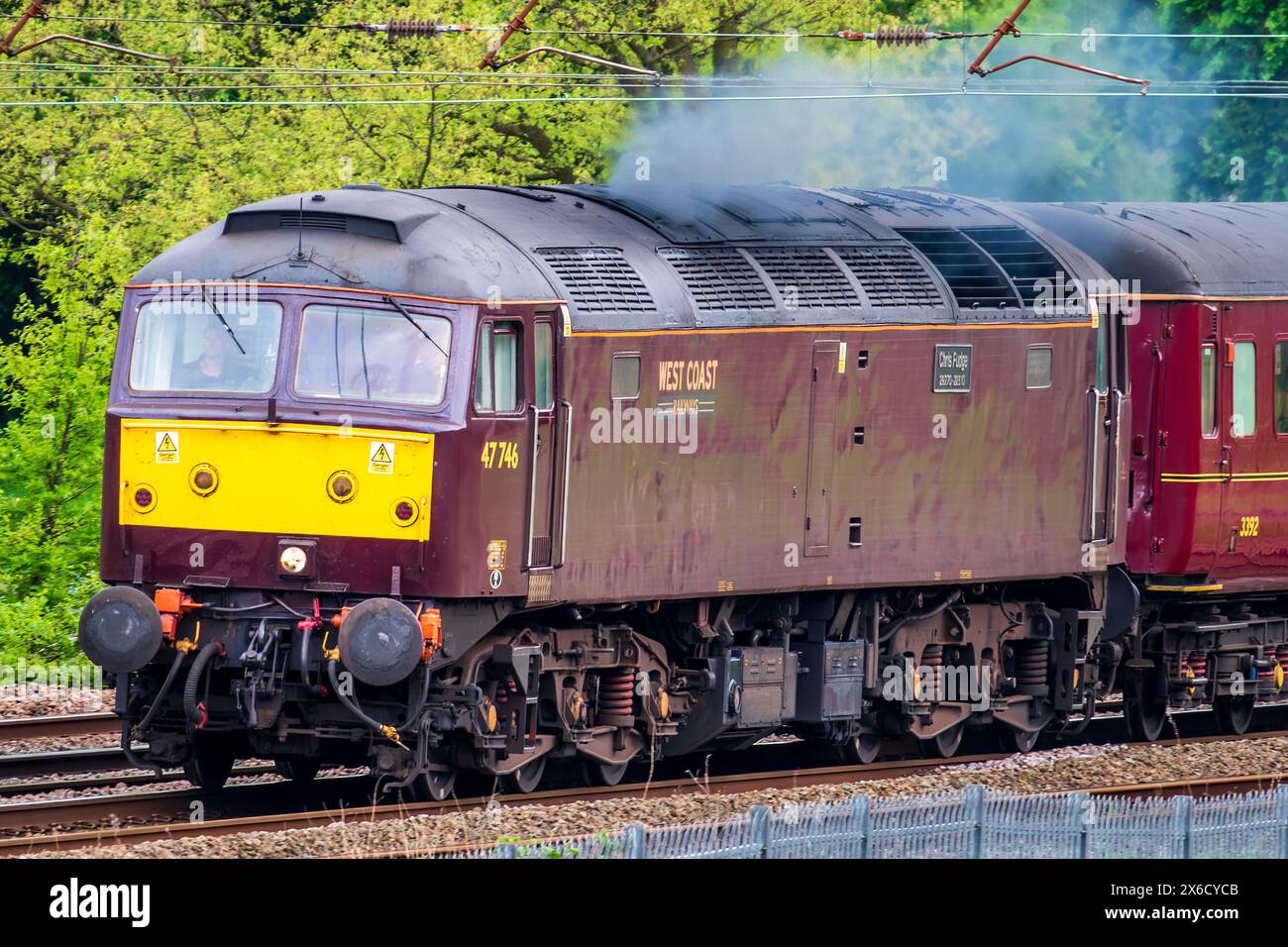 West Coast railways class 47 diesel locomotive named Chris Fudge Stock ...