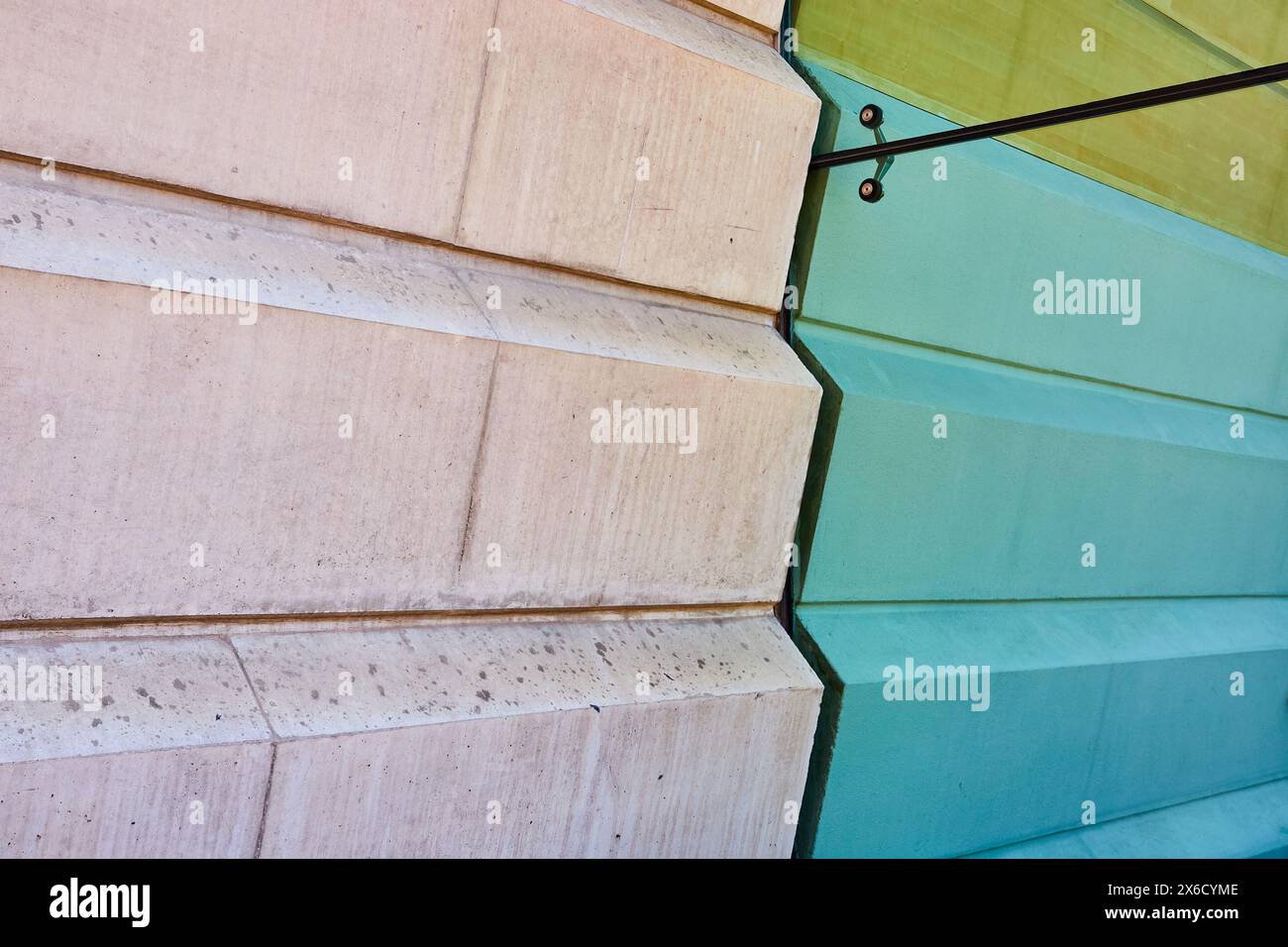 Contrasting Architectural Textures: Sandstone and Glass Facade Detail ...