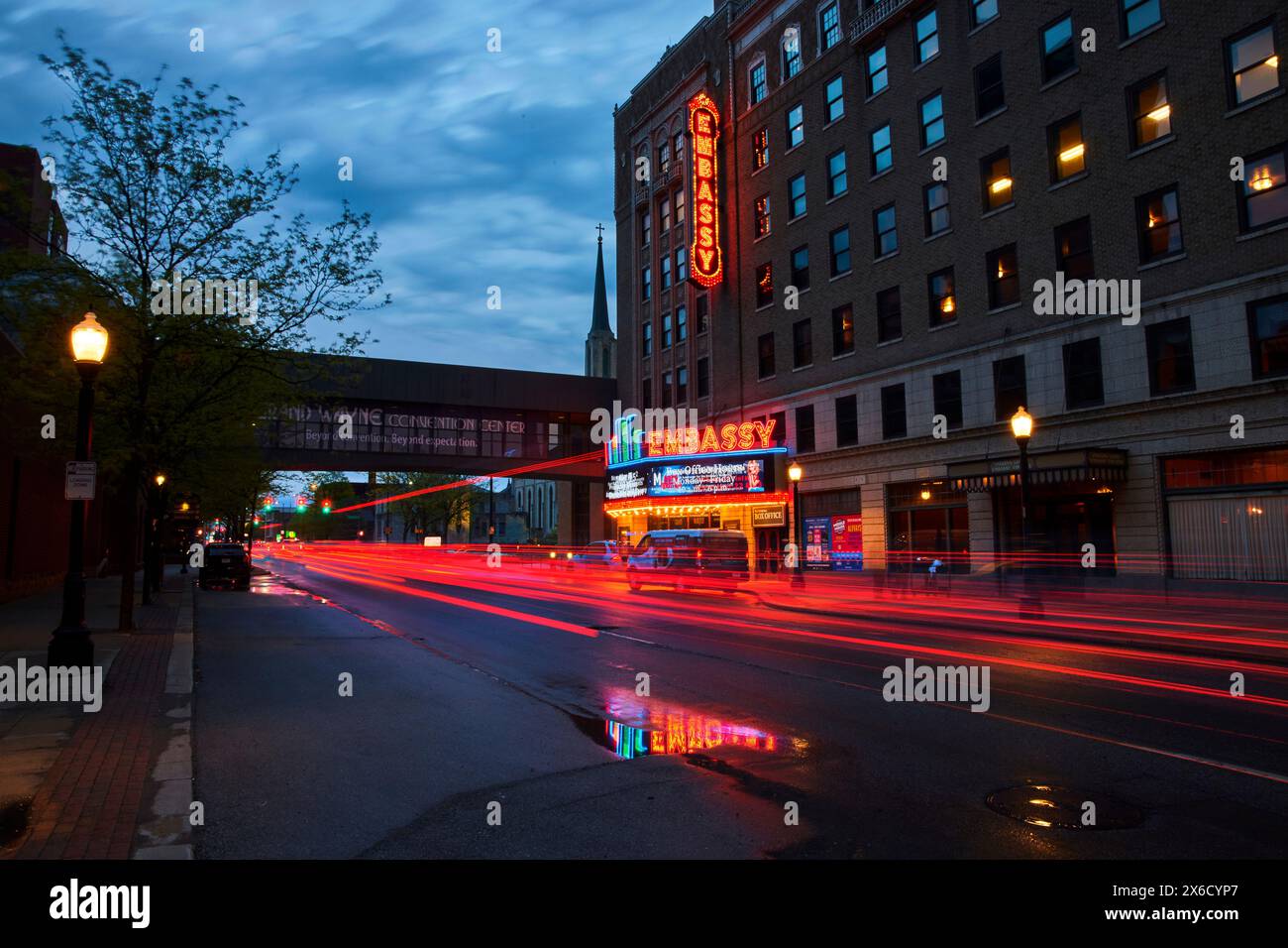Blue Hour Buzz at Embassy Theatre, Fort Wayne - Neon Lights and Motion ...