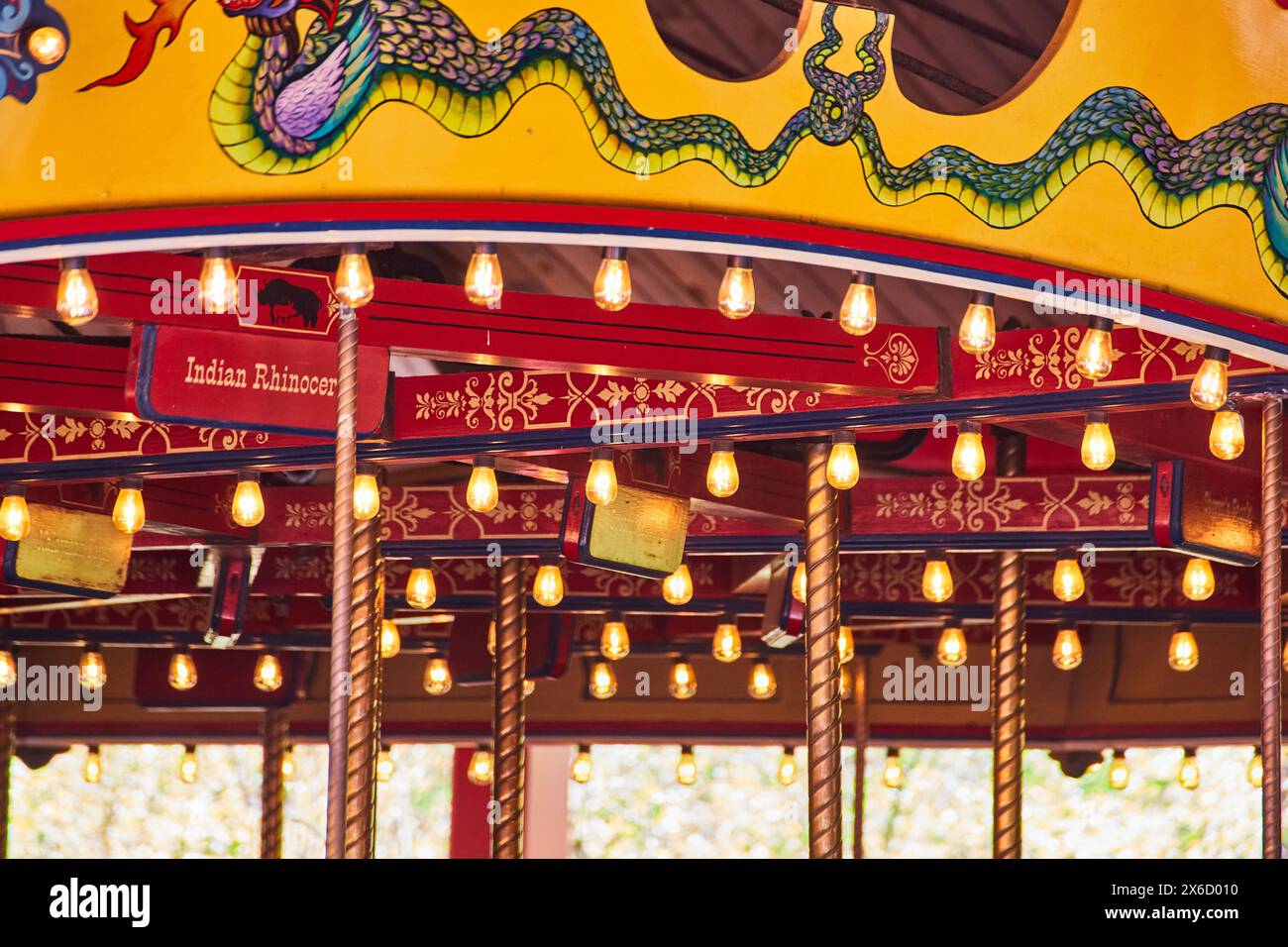 Vibrant Carousel with Exotic Wildlife Theme at Fort Wayne Children's ...