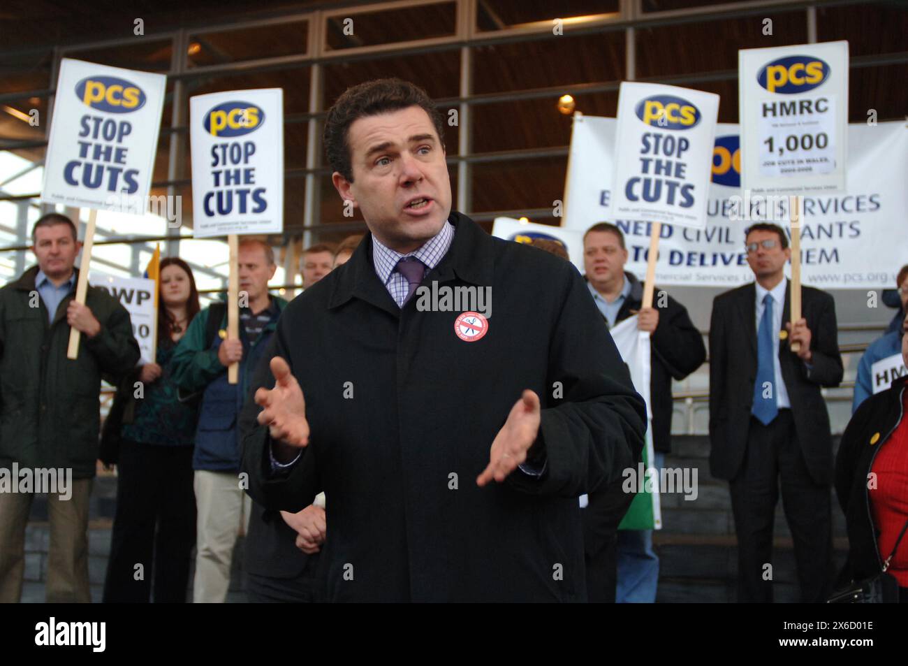 PCS Rally at the Welsh Assembly, Wednesday 25/10/06. General Secretary ...