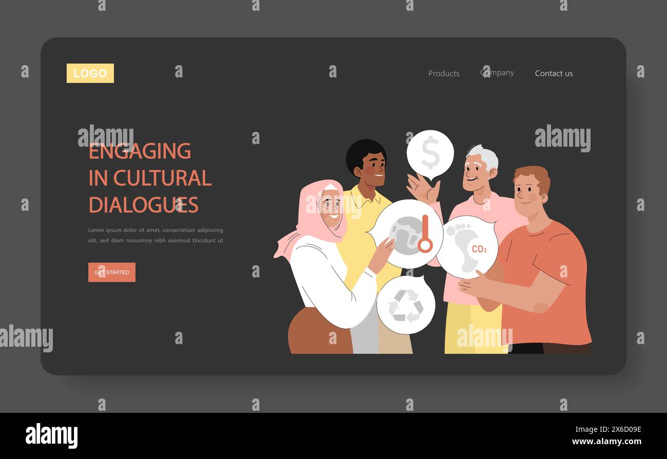 Diverse group of people sharing ideas on economy and sustainability ...