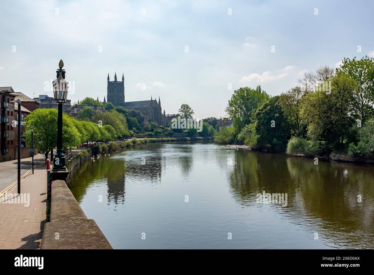 Worcester Cathedral and River Severn, UK Stock Photo - Alamy
