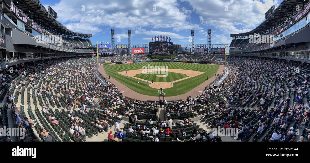 Chicago - May 12, 2024: Guaranteed Rate Field panorama, home of the ...