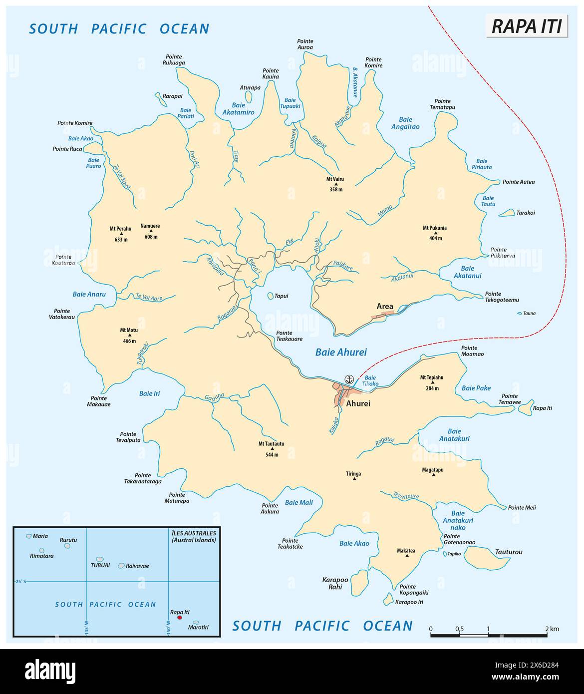 French Polynesia Map With Cities