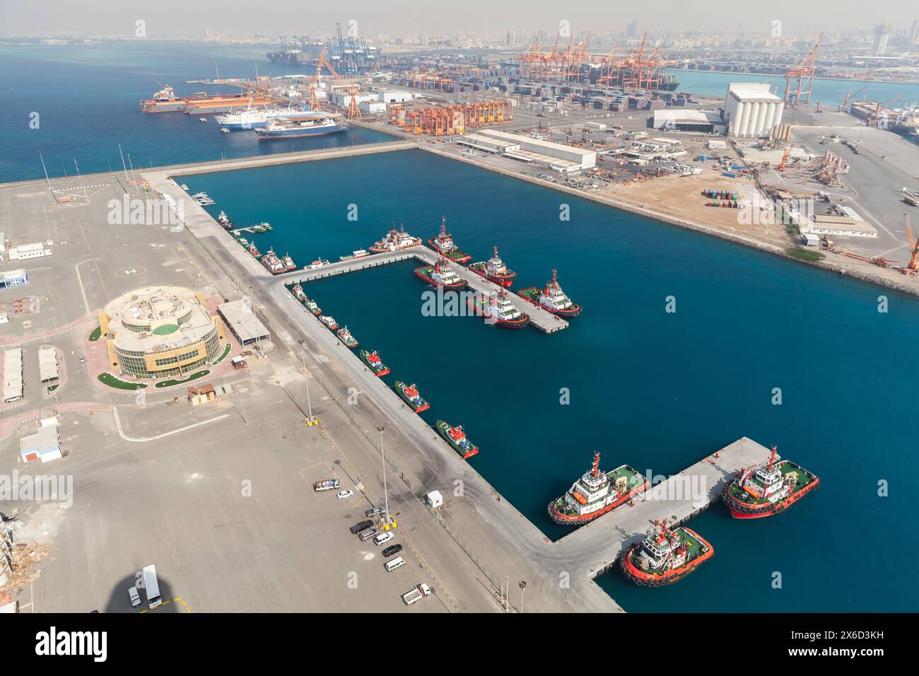 Jeddah, Saudi Arabia - December 22, 2019: Jeddah Islamic Seaport aerial ...