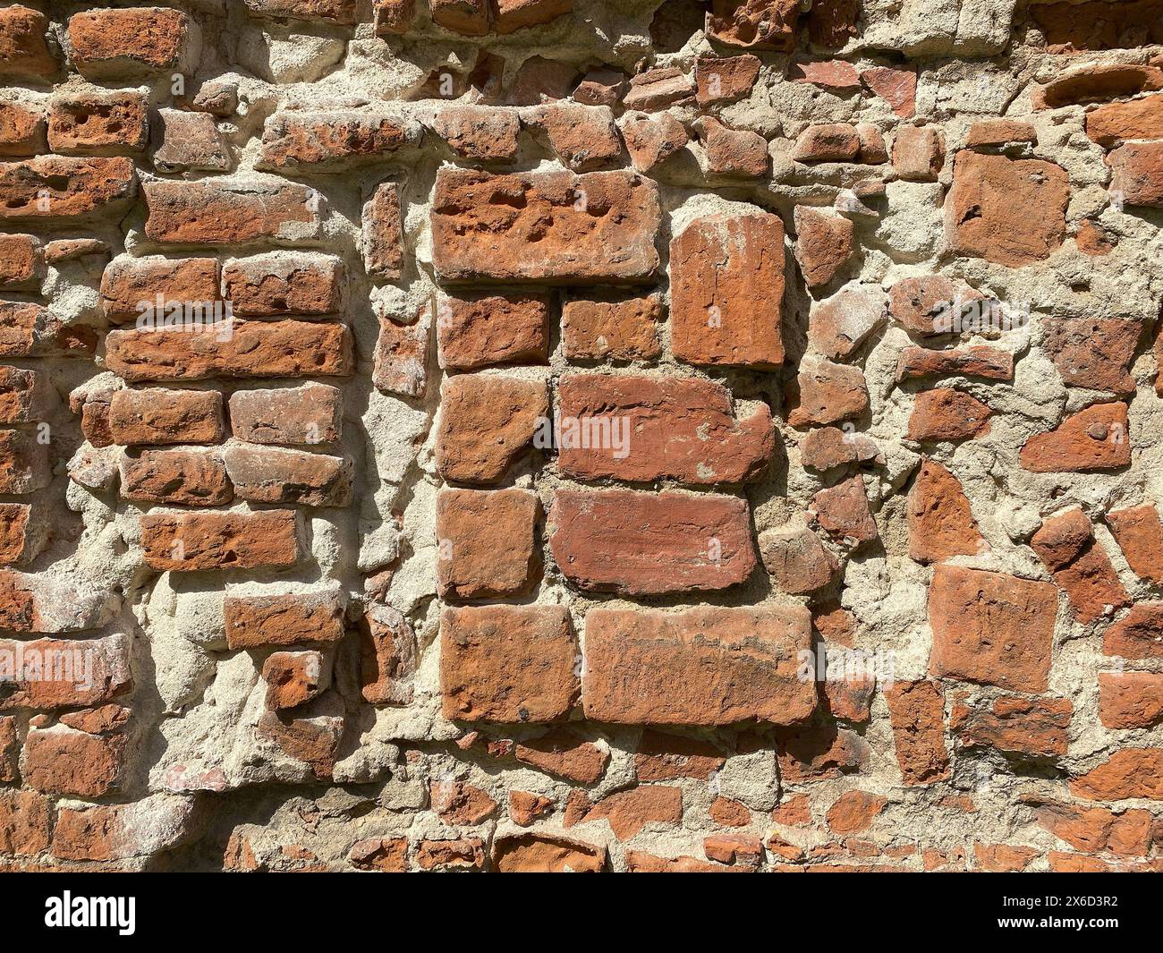 Old red brick wall texture Stock Photo - Alamy