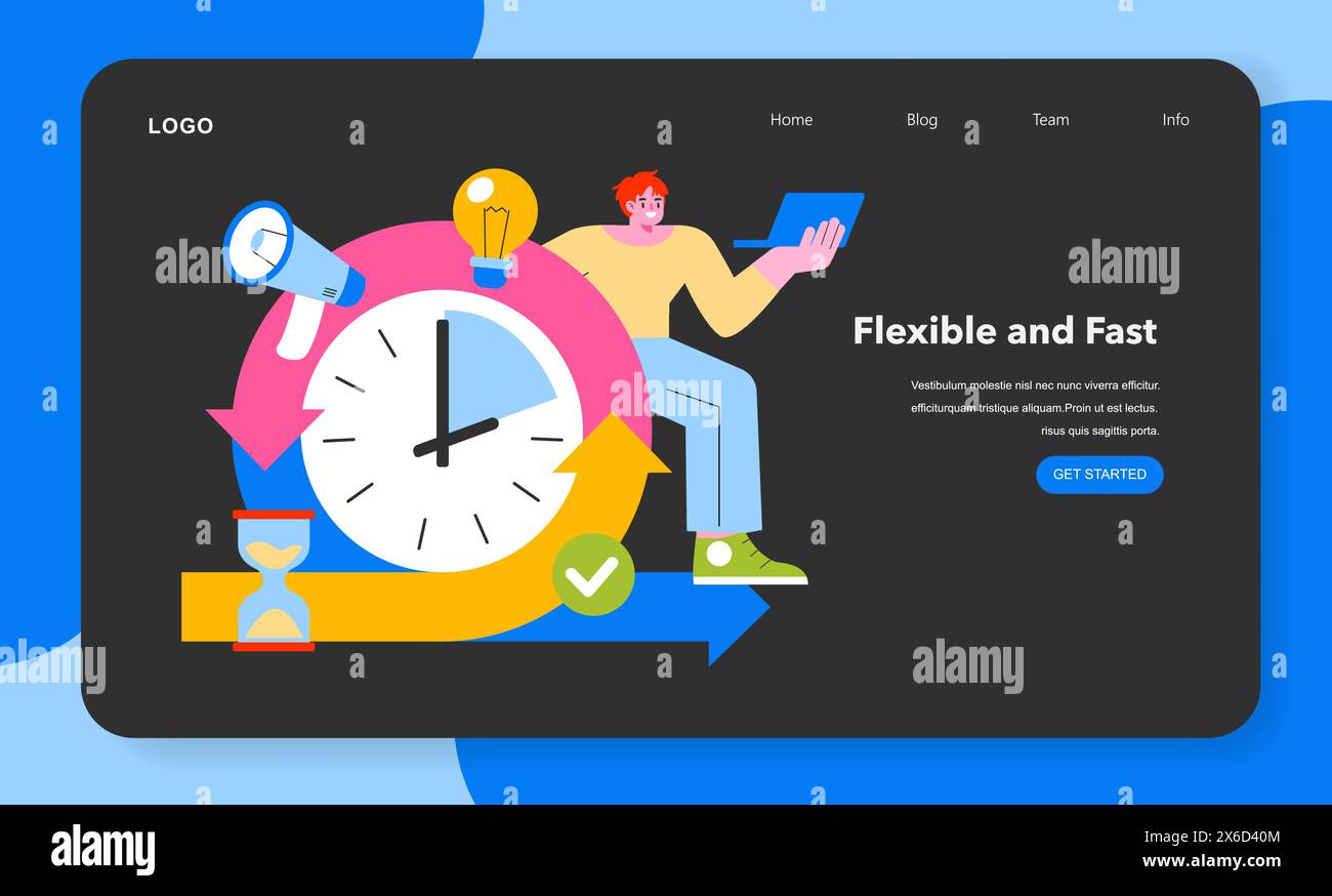 Momentary Marketing vector. A visual metaphor for agility in strategy ...