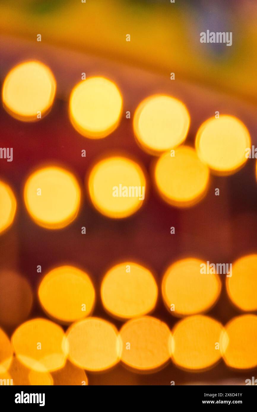 Golden Bokeh Lights with Warm Glow and Soft Background Stock Photo - Alamy