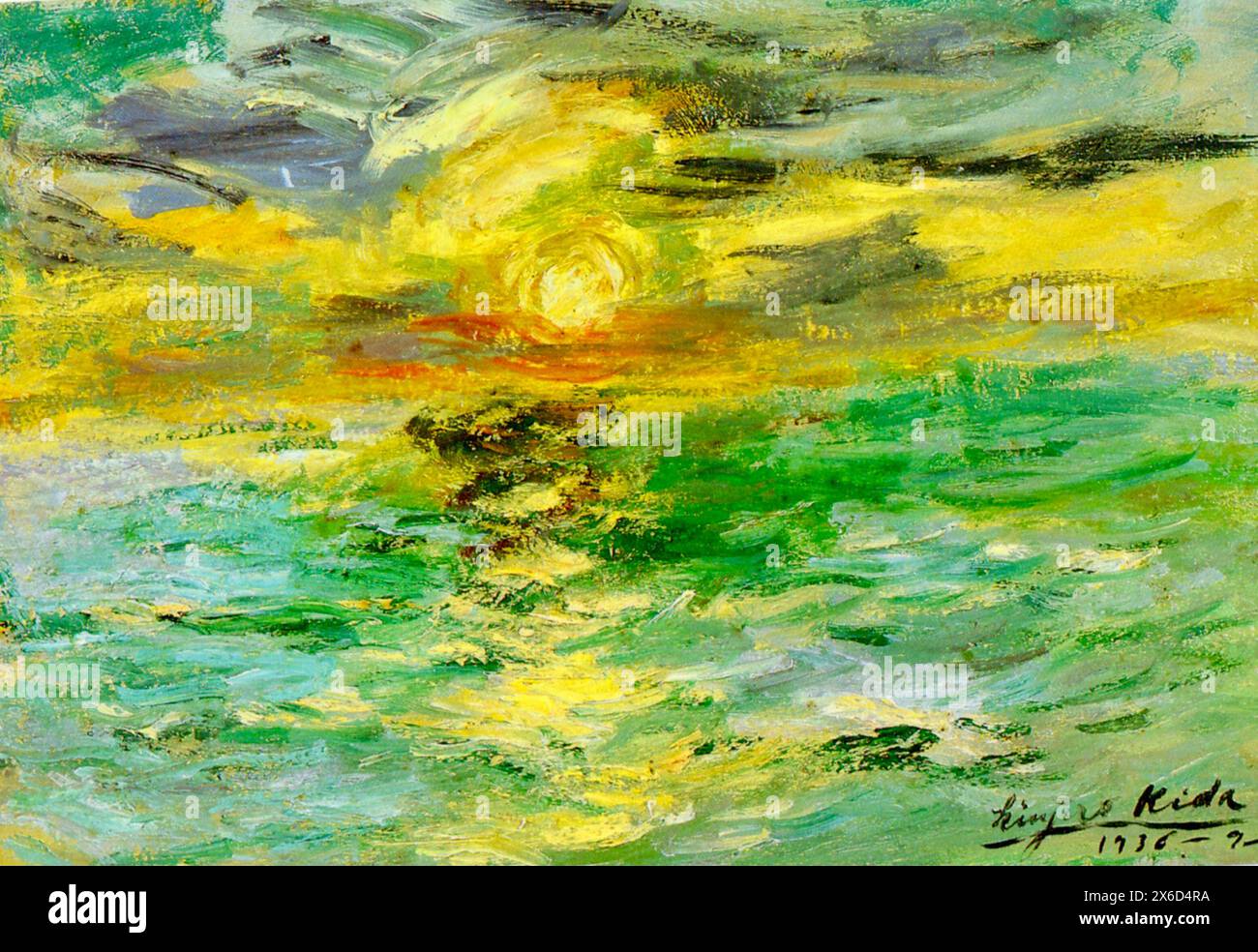 Kinjiro Kida (Japanese artist) - Sea - 1936 Stock Photo - Alamy